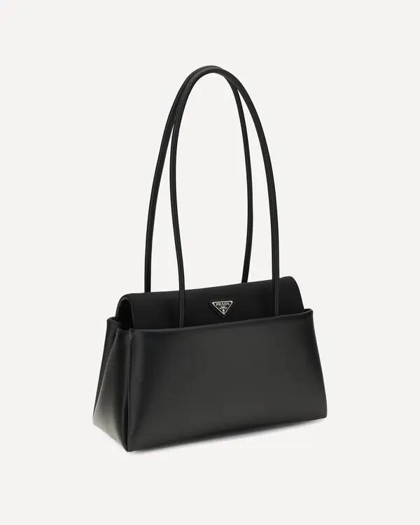 Prada Leather Shoulder Bag - Black
