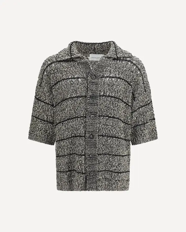 ROBERTO COLLINA Mouliné Texture Knit Shirt