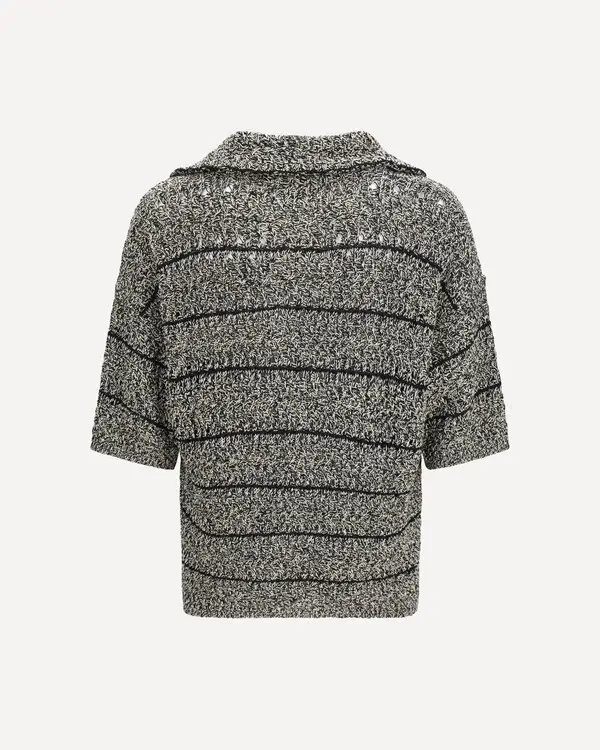 ROBERTO COLLINA Mouliné Texture Knit Shirt