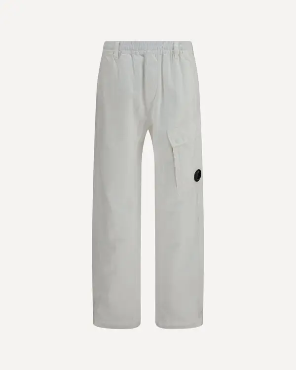 C.P. COMPANY C. P. Company Cotton Rip-stop Boxy Lens Cargo Pants - White