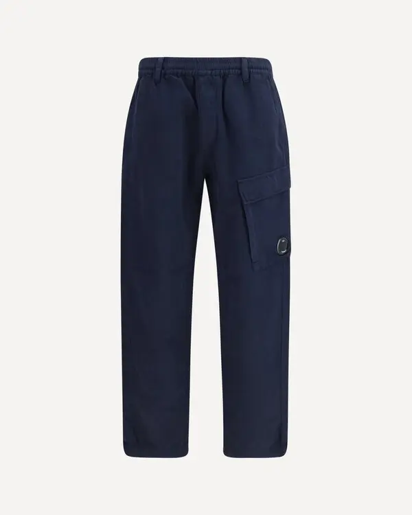 C.P. COMPANY Cotton Rip-stop Boxy Lens Cargo Pants - Blue