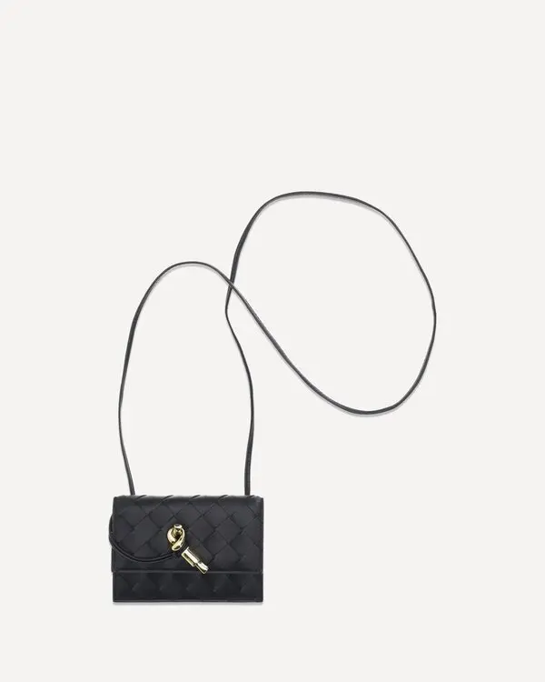 Bottega Veneta Andiamo Badge Holder - Blue