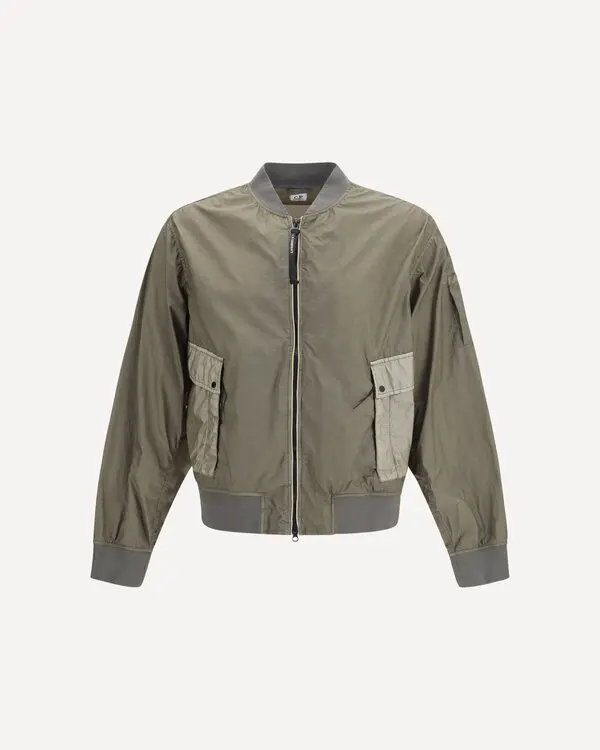 C.P. COMPANY Bi-tm Mixed Lens Bomber Jacket