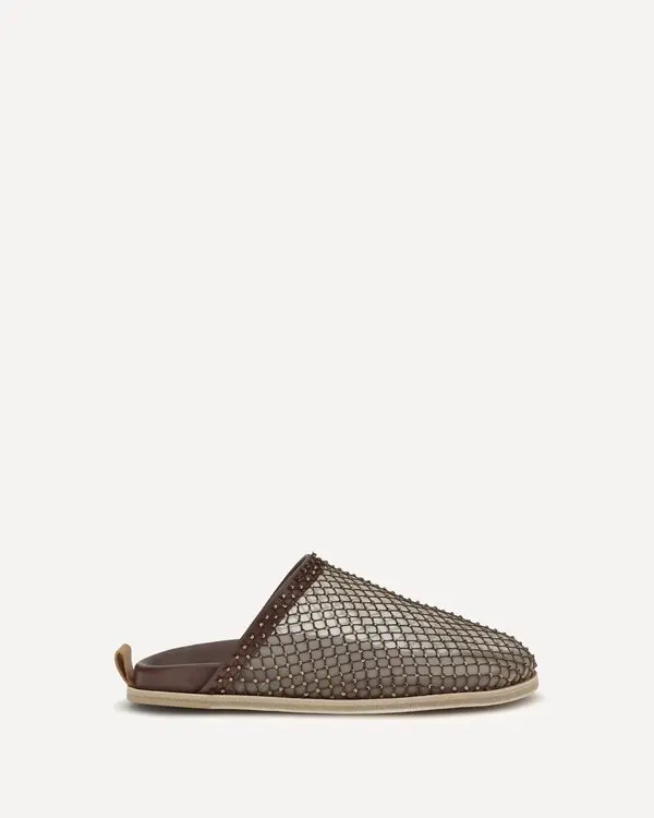 FORTE_FORTE Embellished Mesh Mules