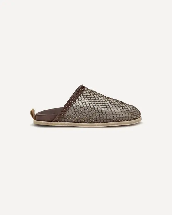 FORTE_FORTE Embellished Mesh Mules