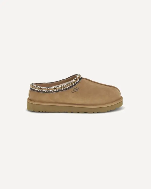 UGG Tasman Ii Suede Mules With Braided Detailing - Beige