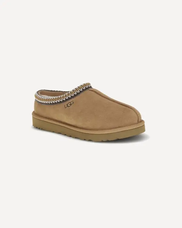 UGG Tasman Ii Suede Mules With Braided Detailing - Beige