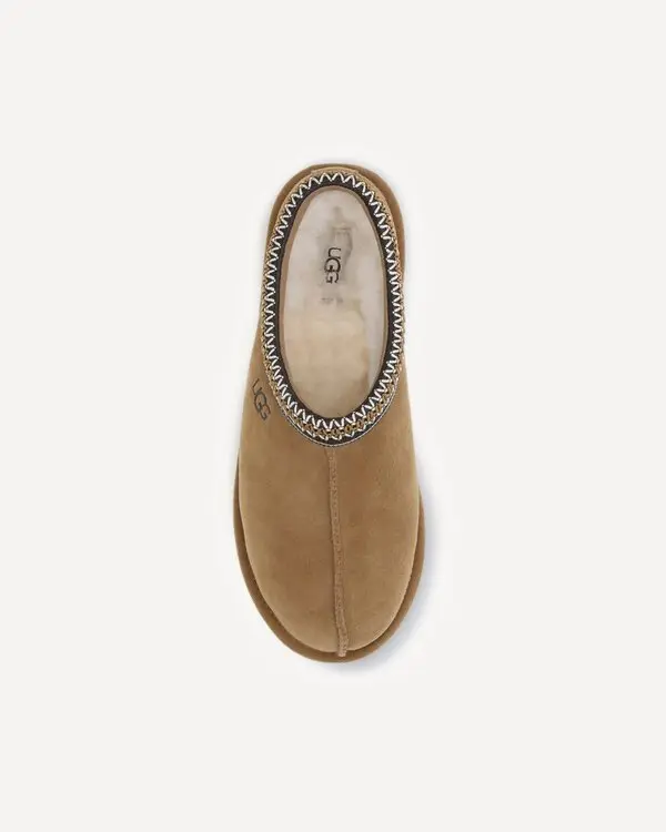 UGG Tasman Ii Suede Mules With Braided Detailing - Beige