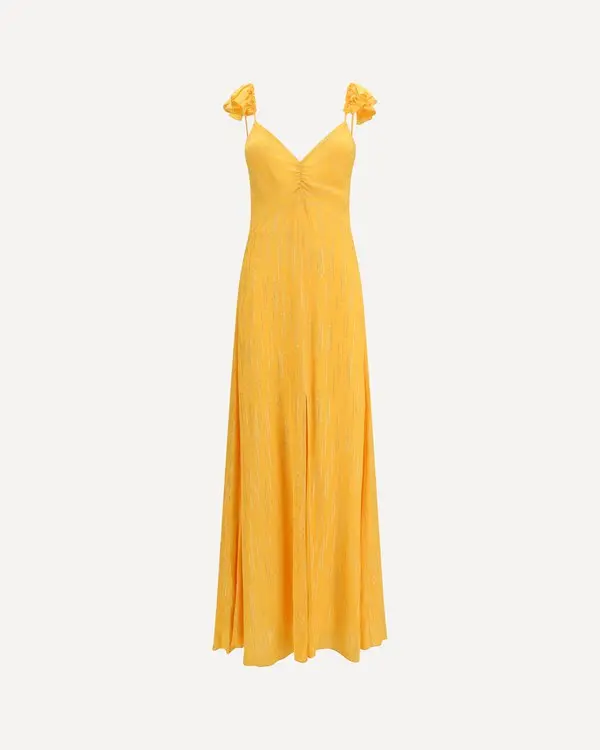 FORTE_FORTE Long V-neck Dress