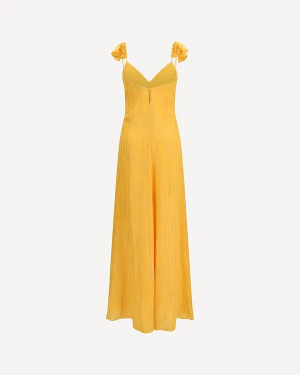 FORTE_FORTE Long V-neck Dress