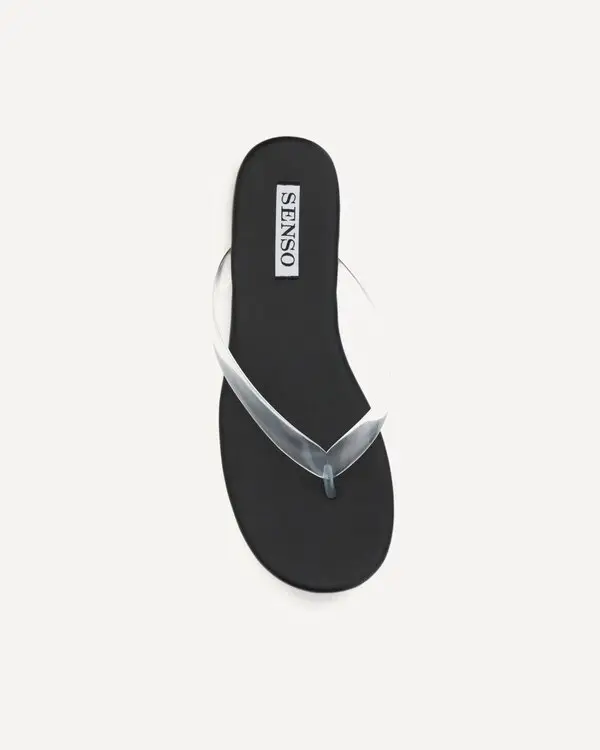 Senso Leather And Rubber Flip Flop Sandals