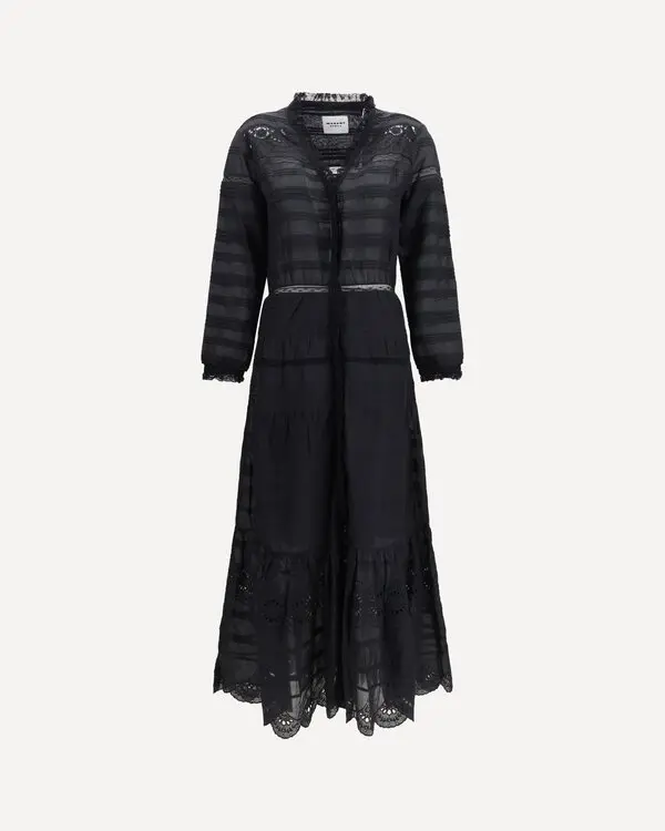 MARANT ETOILE Marant Étoile Daniva Cotton Shirt Dress - Black