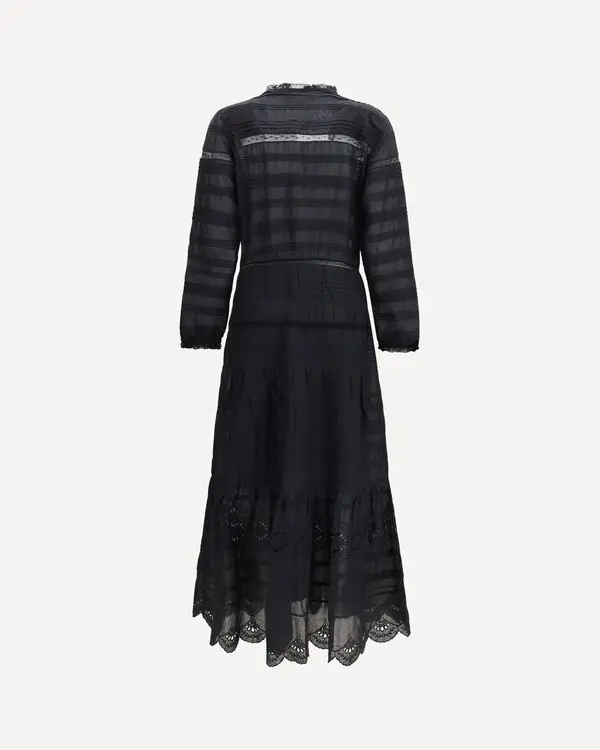MARANT ETOILE Marant Étoile Daniva Cotton Shirt Dress - Black