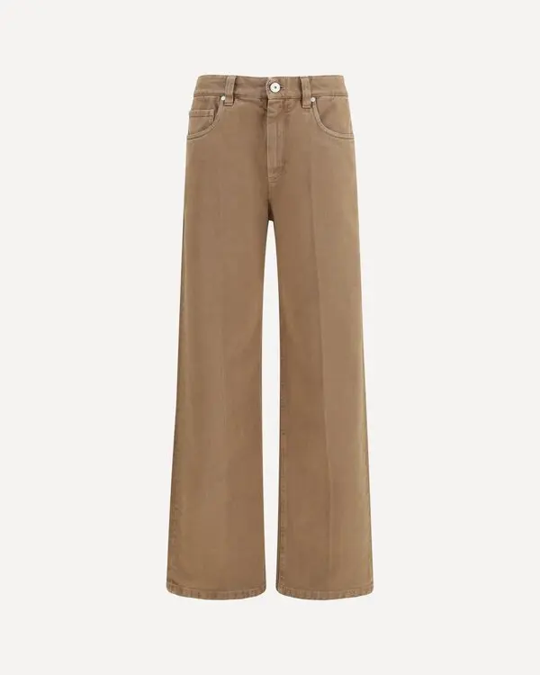 Brunello Cucinelli Straight Leg Jeans - Brown