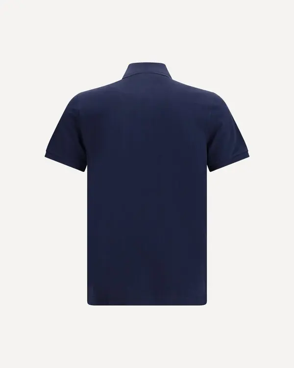 Moose Knuckles Everett Gold Polo - Blue