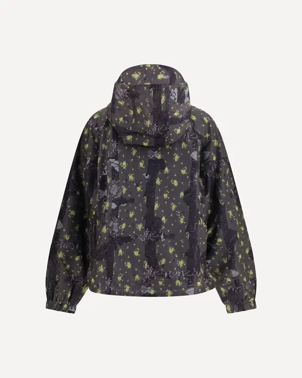 GANNI Ultralight Nylon Jacket With Floral Print - Multicolour