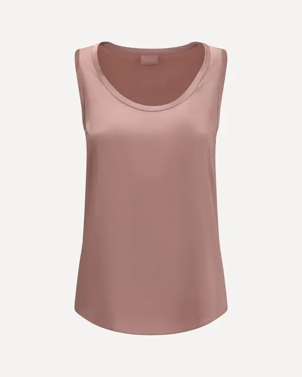Brunello Cucinelli Sleeveless Silk Top - Pink