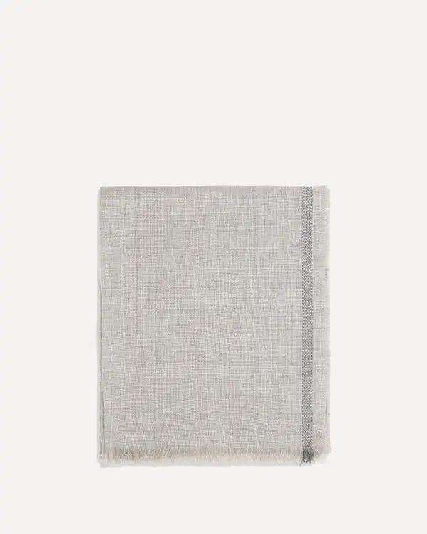 Brunello Cucinelli Fringed Scarf - Grey