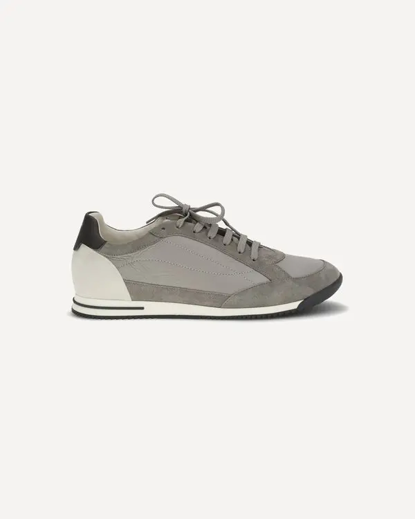 Brunello Cucinelli Deer And Suede Lace-up Sneakers