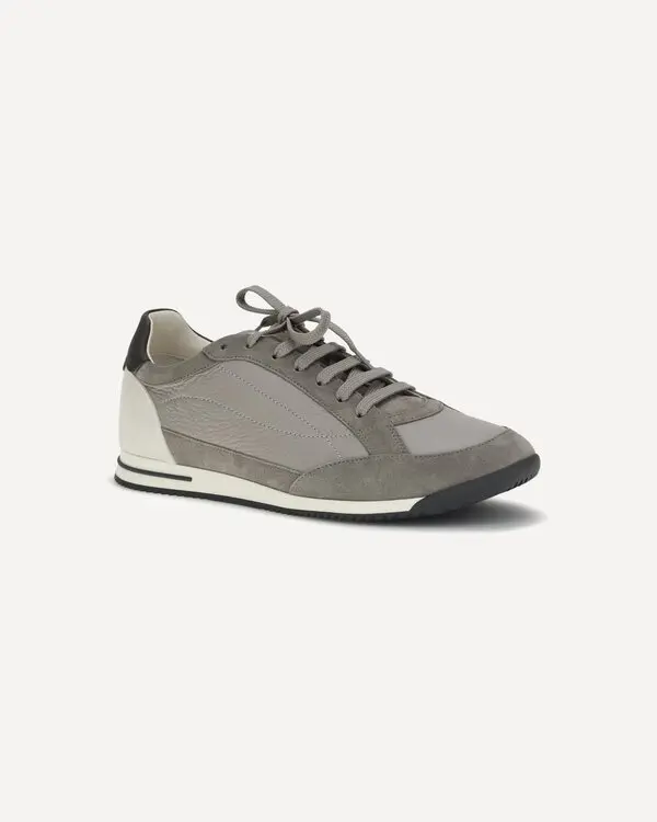 Brunello Cucinelli Deer And Suede Lace-up Sneakers