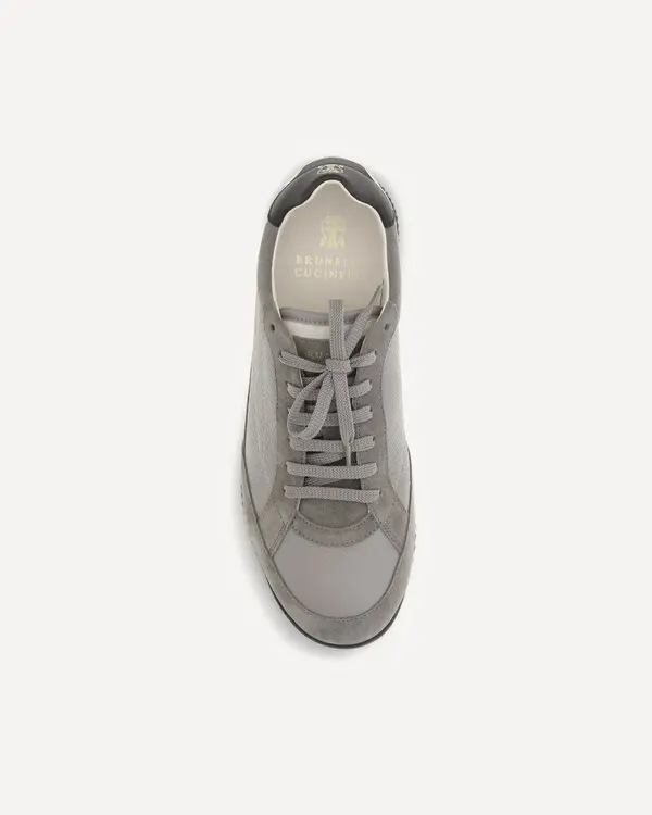Brunello Cucinelli Deer And Suede Lace-up Sneakers