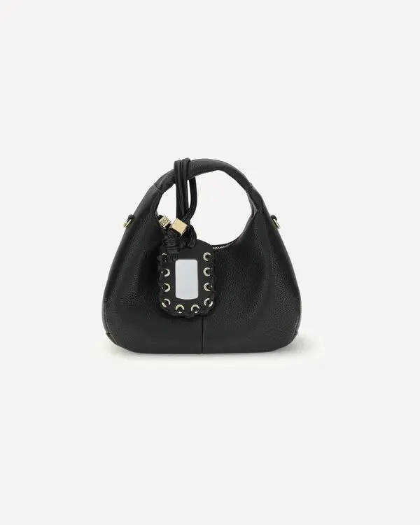 GANNI Hobo Mini Handbag - Black
