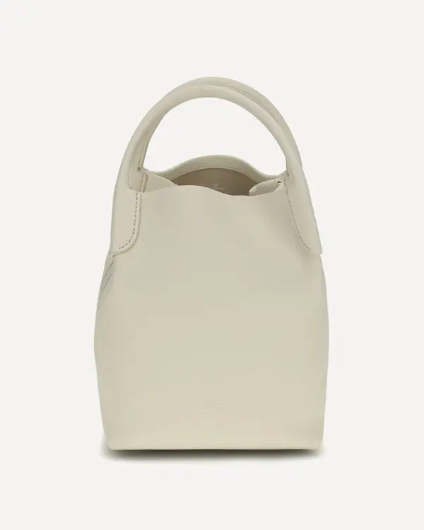 Loro Piana Small Bale Bucket Bag In Grained Leather