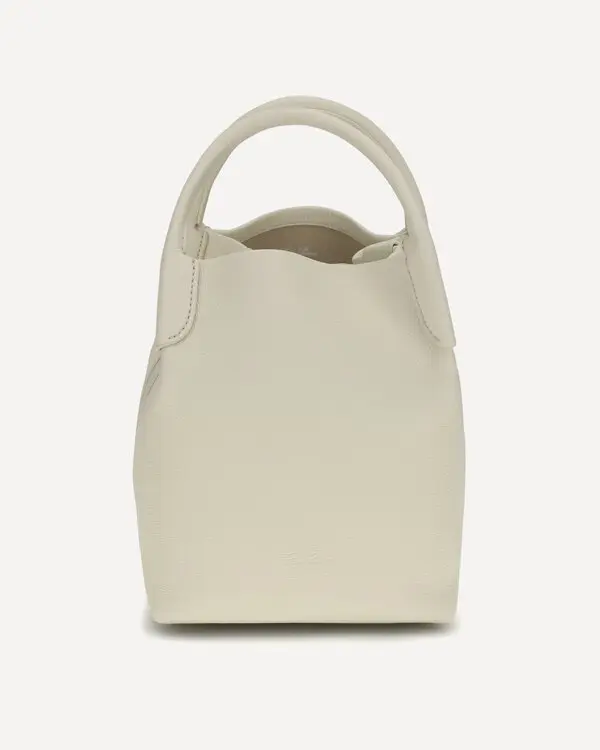 Loro Piana Small Bale Bucket Bag In Grained Leather