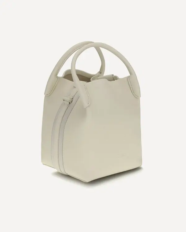 Loro Piana Small Bale Bucket Bag In Grained Leather