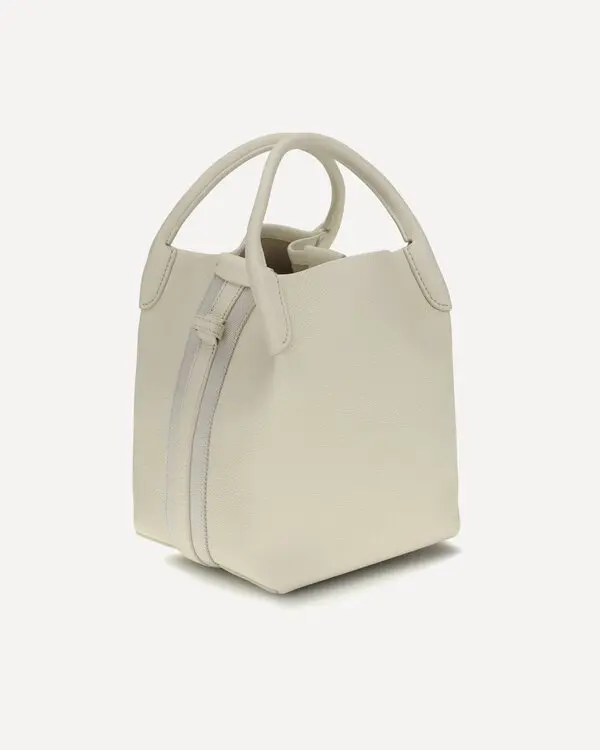 Loro Piana Small Bale Bucket Bag In Grained Leather