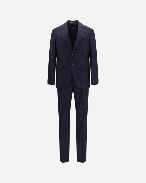 Hugo Boss Striped Virgin Wool Suit