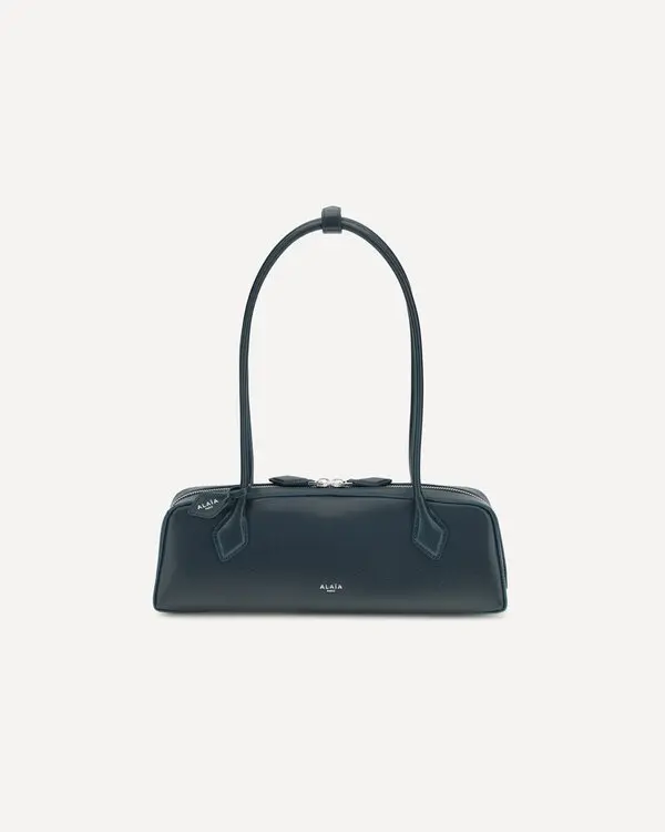 Alaïa Le Teckel Shoulder Bag In Goatskin - Blue