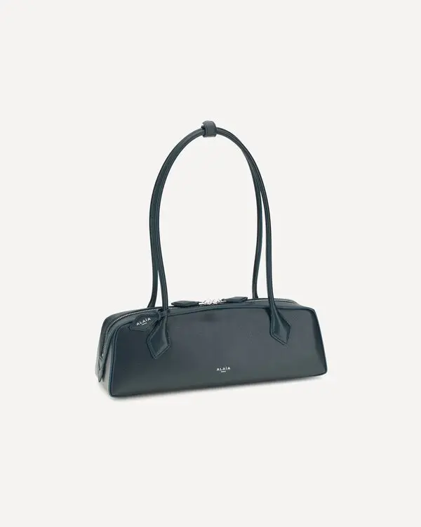 Alaïa Le Teckel Shoulder Bag In Goatskin - Blue