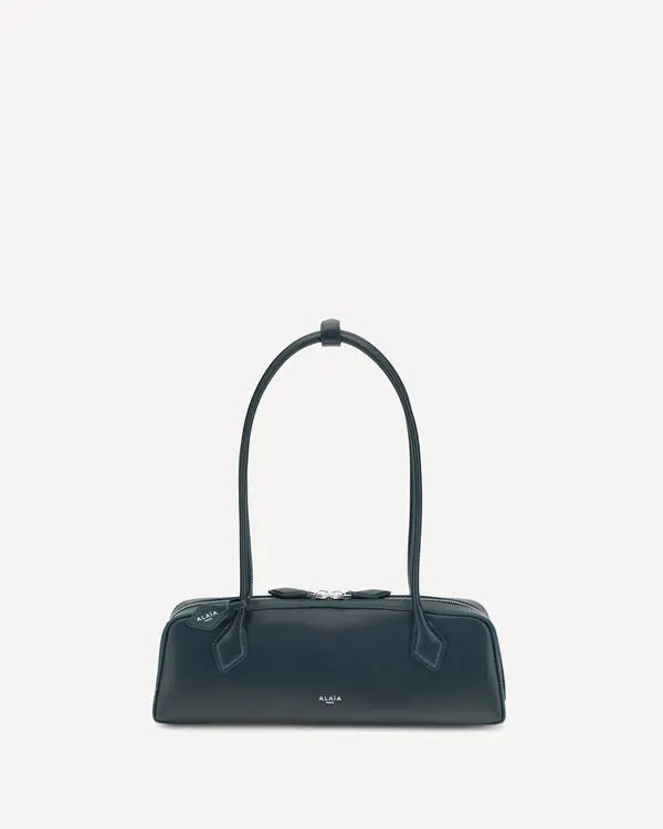 Alaïa Le Teckel Shoulder Bag In Goatskin - Blue