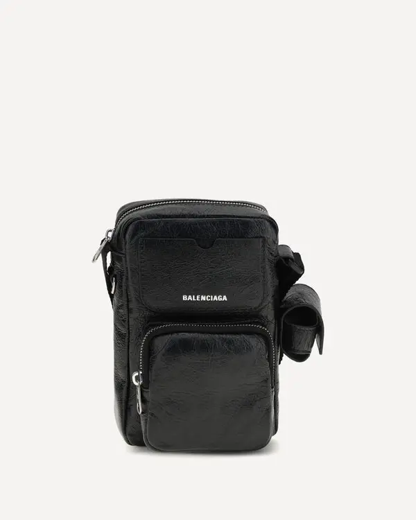 Balenciaga Superbusy Vertical Shoulder Bag - Black