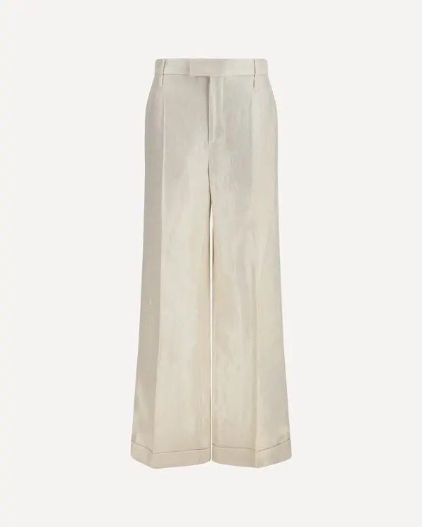 Brunello Cucinelli Linen Tailored Pants