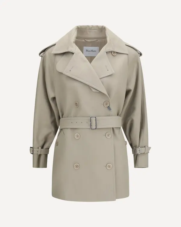Max Mara Short Cotton Trench Coat