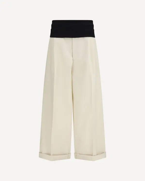 DARKPARK Wendy Wide-leg Pants - Cream