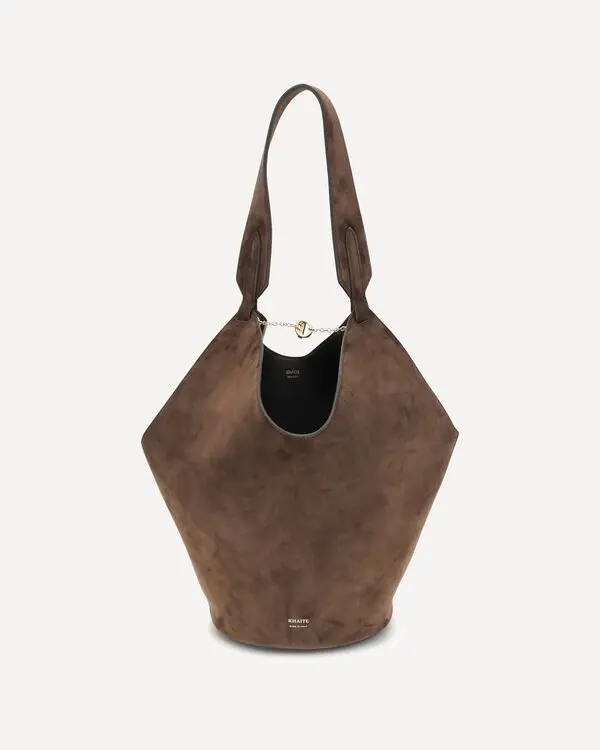 Khaite Lotus Small Shoulder Bag - Brown