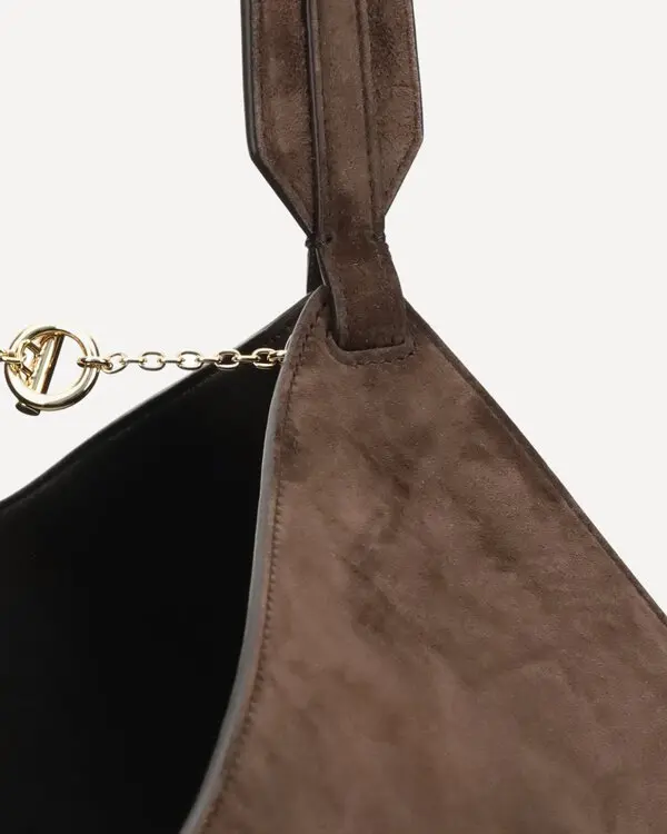 Khaite Lotus Small Shoulder Bag - Brown