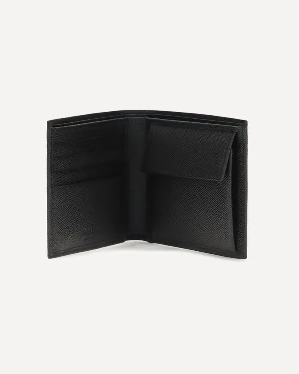 Prada Bifold Wallet In Saffiano Leather - Black