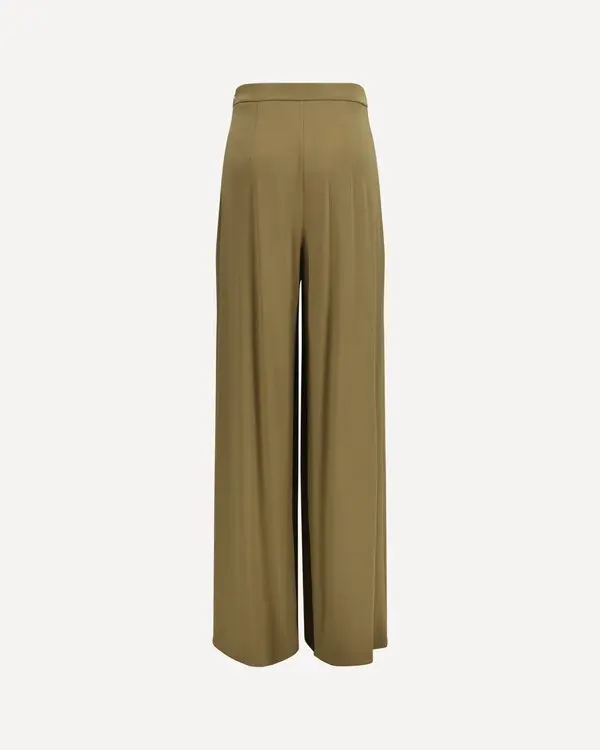 Max Mara Viscose Technical Jersey Wide-leg Pants