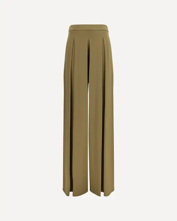 Max Mara Viscose Technical Jersey Wide-leg Pants