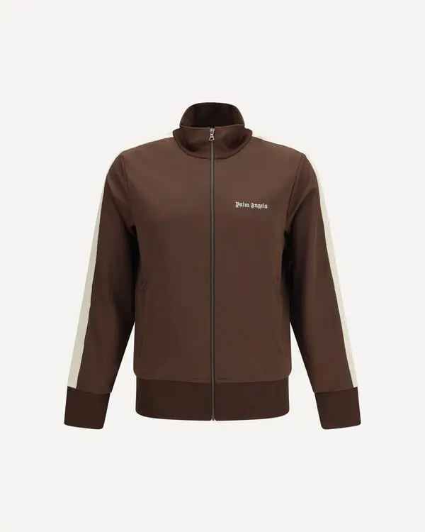 Palm Angels Classic Logo Track Jacket - Brown
