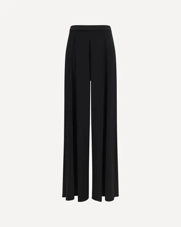 Max Mara Viscose Technical Jersey Wide-leg Pants