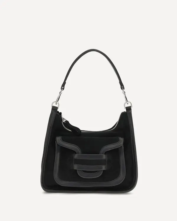 Pierre Hardy Alpha Day Miss Leather Shoulder Bag - Black