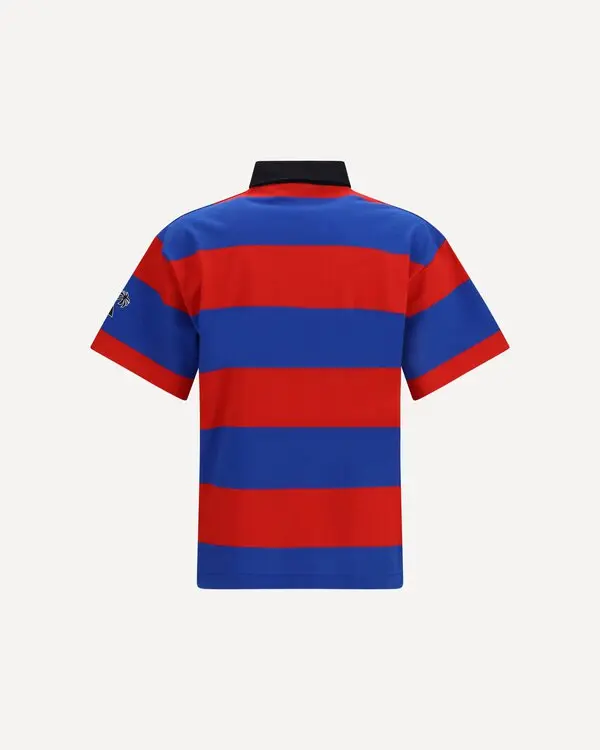 Palm Angels Palm Port Tripe Hort-leeve Polo