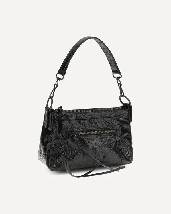 Balenciaga Le City Moto Mini Handbag - Black