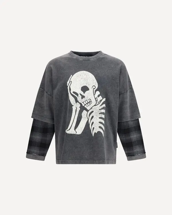 Palm Angels Sku Doube Ong-seeved Shirt Mae