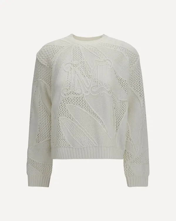Max Mara Crewneck Sweater - White